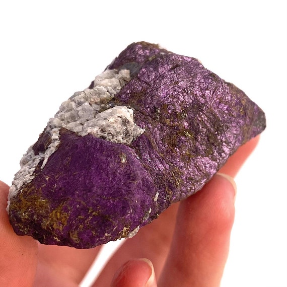 purpurite crystal rough purpurite Namibia raw purpurite Raw Metallic ...