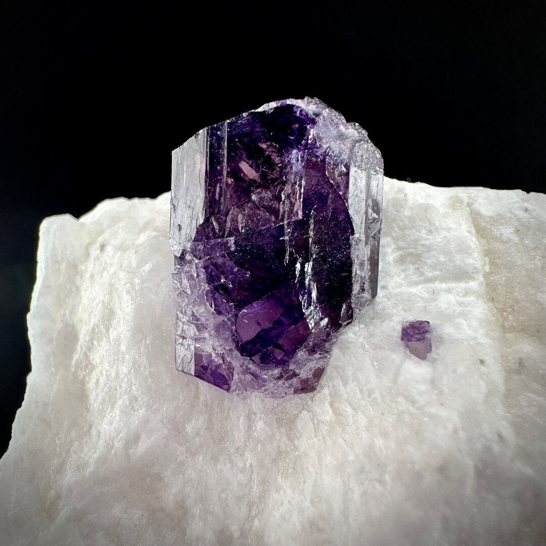 Scapolite Var. Marialite on Feldspar Matrix (afghanistan), Purple ...