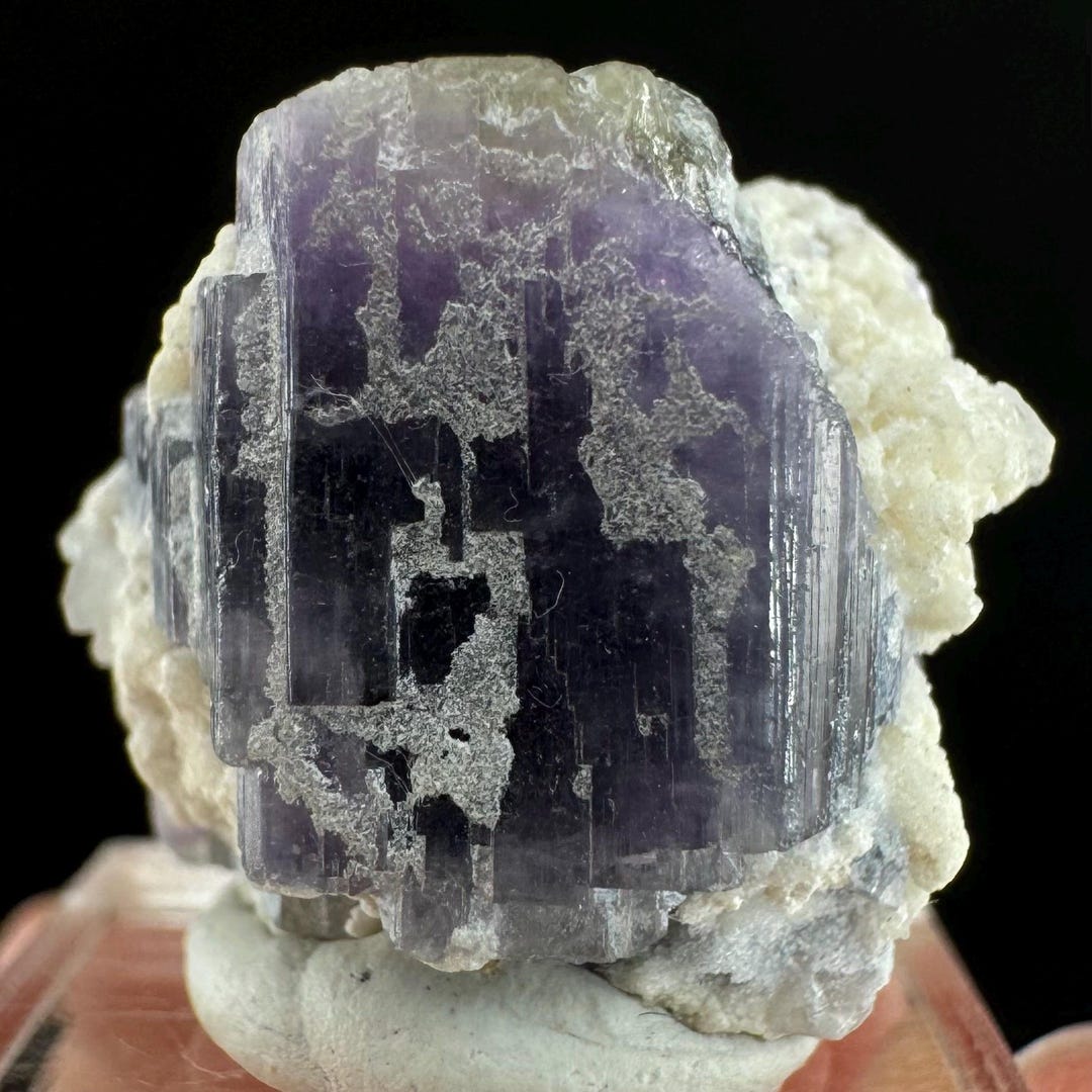 Purple Fluorapatite Crystal | Mineral Specimen - Etsy