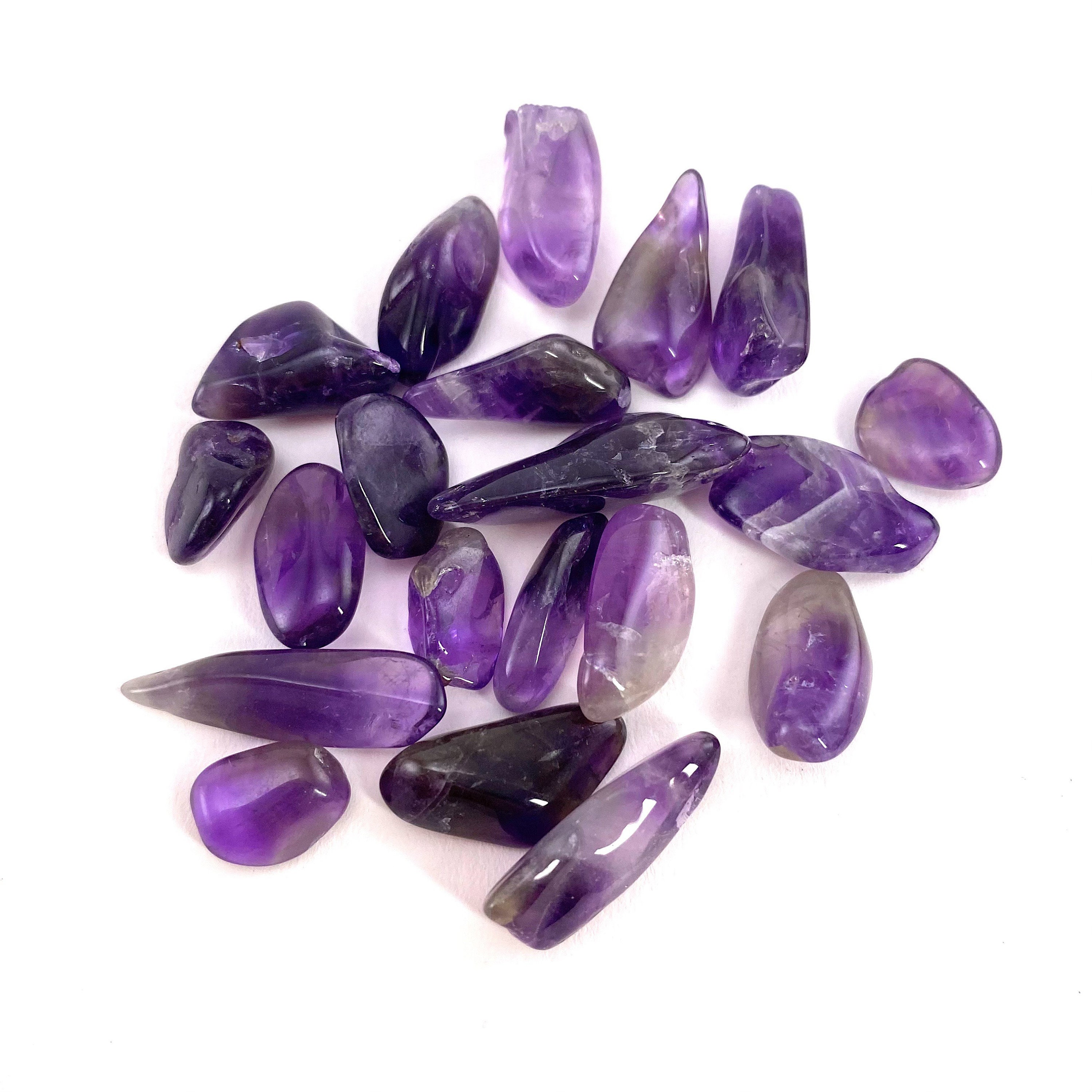 20g of Amethyst mini tumbled stones tumbled crystal tumbled | Etsy