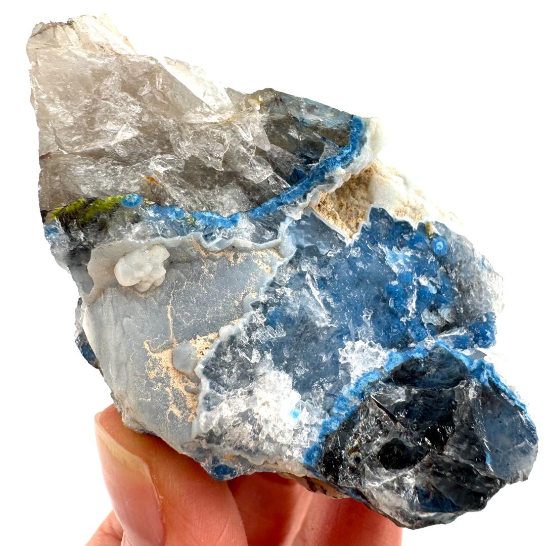 Shattuckite in Quartz Specimen namibia, Raw Shattukite, Shattuckite ...