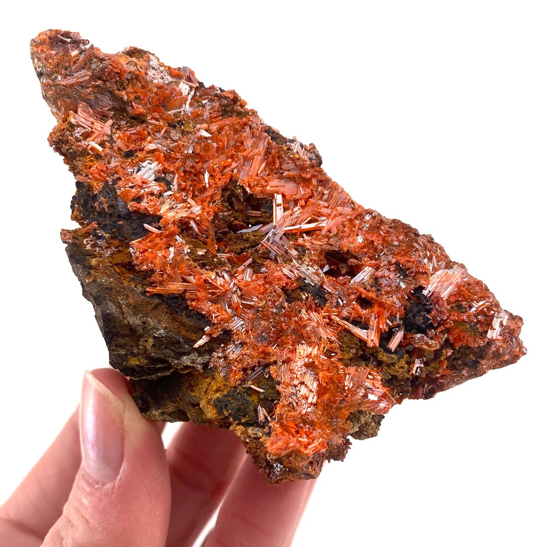 Crocoite Specimen (australia), Raw Crocoite, Crocoite Crystal, Orange ...