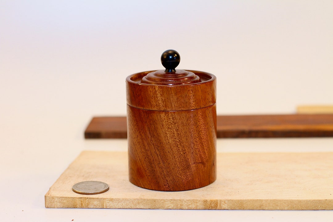 Ribbon Striped Sapele Box With Gabon Ebony Pull - Etsy