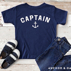 Captain T-shirt, Nautical Shirt, Kids Graphic Tee, Captain Tee Shirt ...