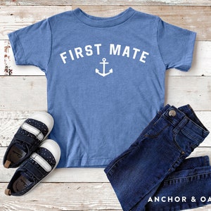 First Mate T Shirt, Funny Kids Shirt, 1st Mate, Lake Life, Hipster Kids ...