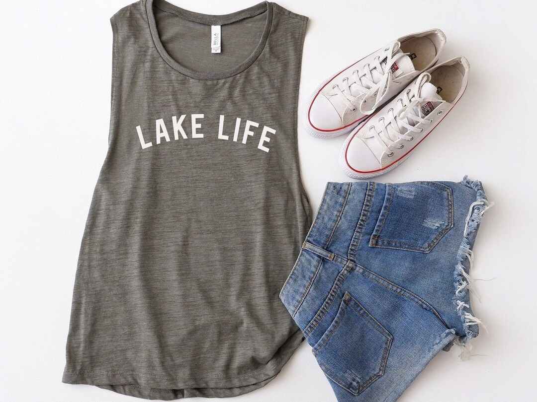 Lake Life Tank Top, Lake Life Shirt, Workout Tank, Summer Tank, Womens ...