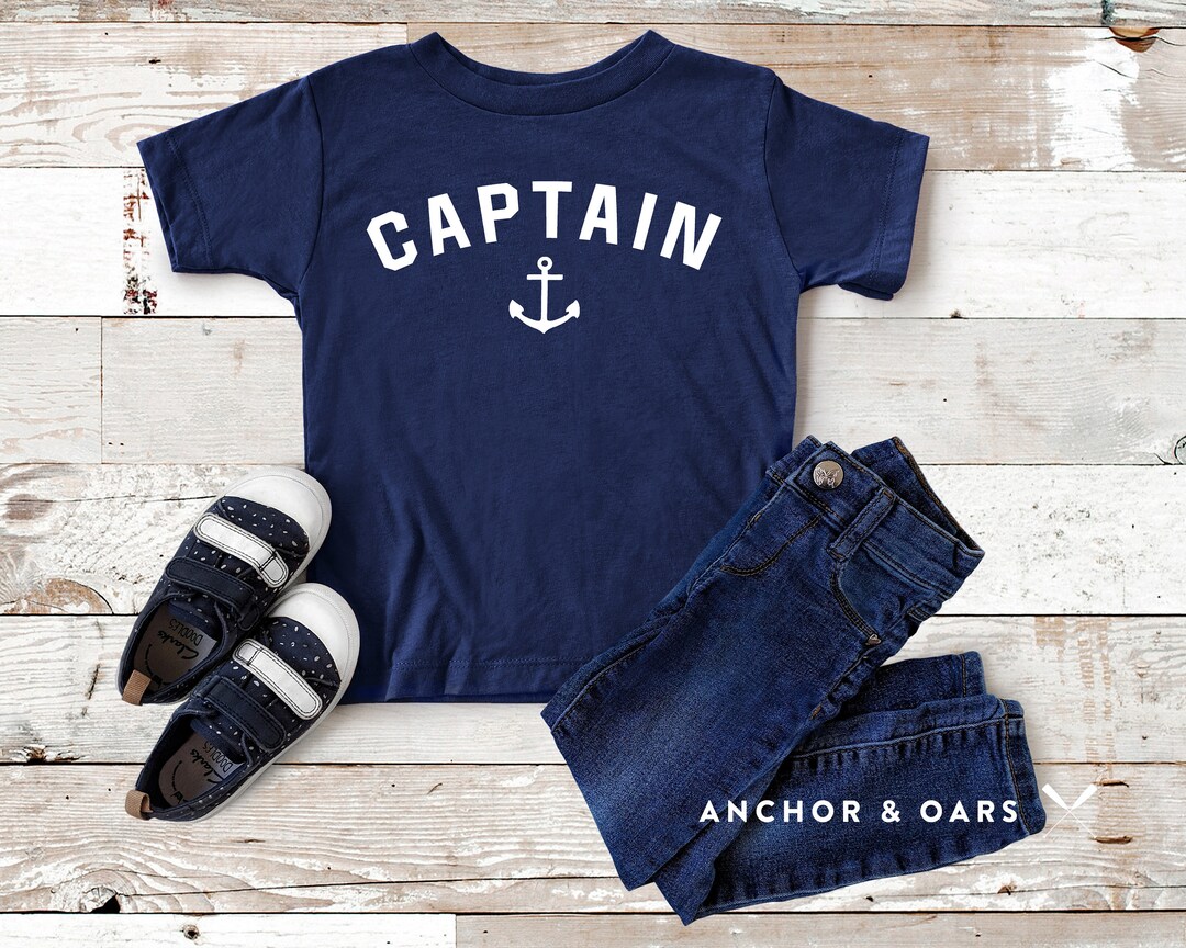 Captain T-shirt, Nautical Shirt, Kids Graphic Tee, Captain Tee Shirt ...