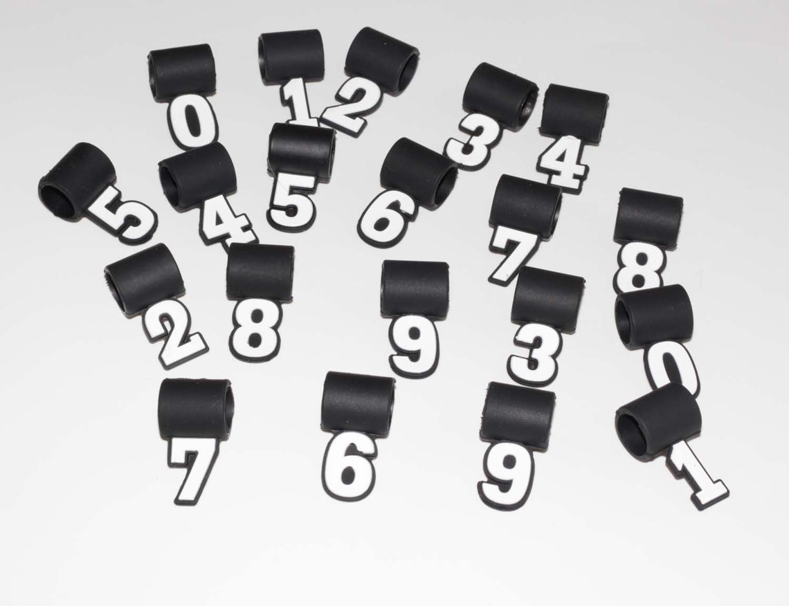 12 Single Digit Custom Silicone Numbers for Baseball Titanium - Etsy