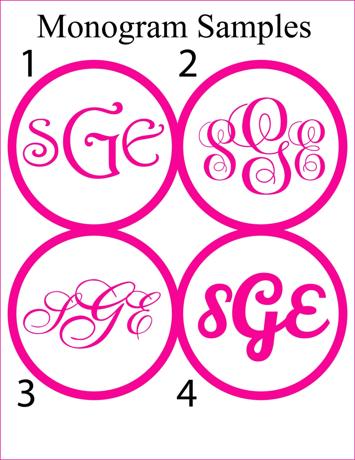 Monogram Customized/personalized 9 or 7 Paper - Etsy