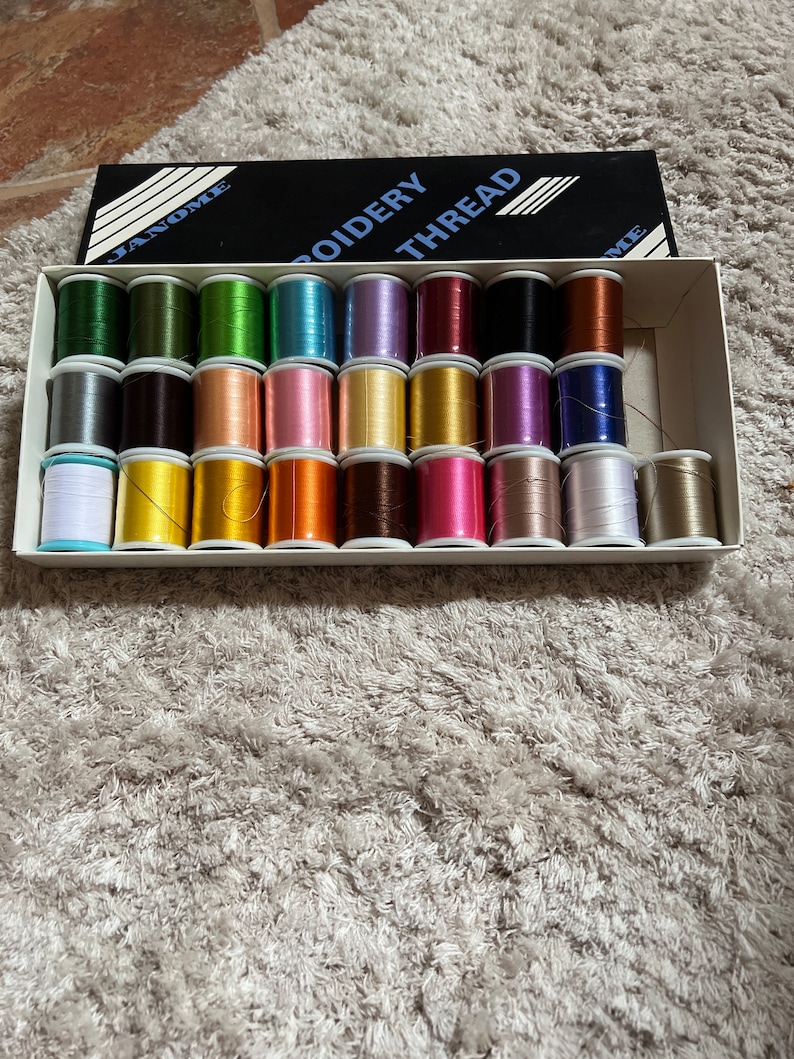 JANOME Embroidery Thread #1 - Etsy