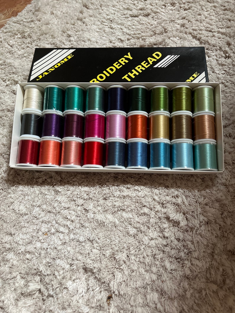 JANOME Embroidery Thread. #2 - Etsy