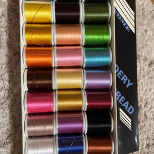 JANOME Embroidery Thread #1 - Etsy