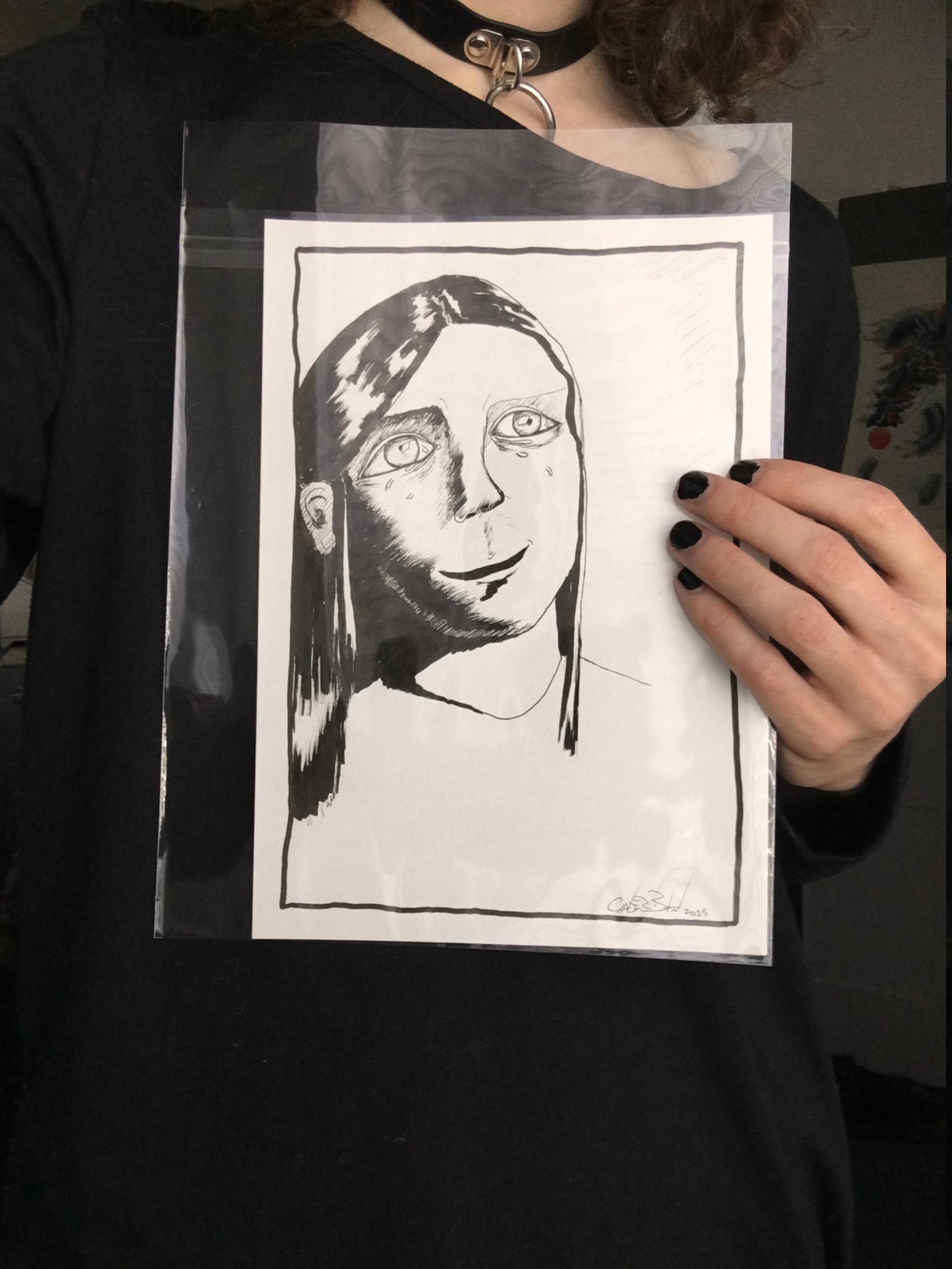 Ethereal Gaze Pen and ink drawing sunny ethereal art | Etsy