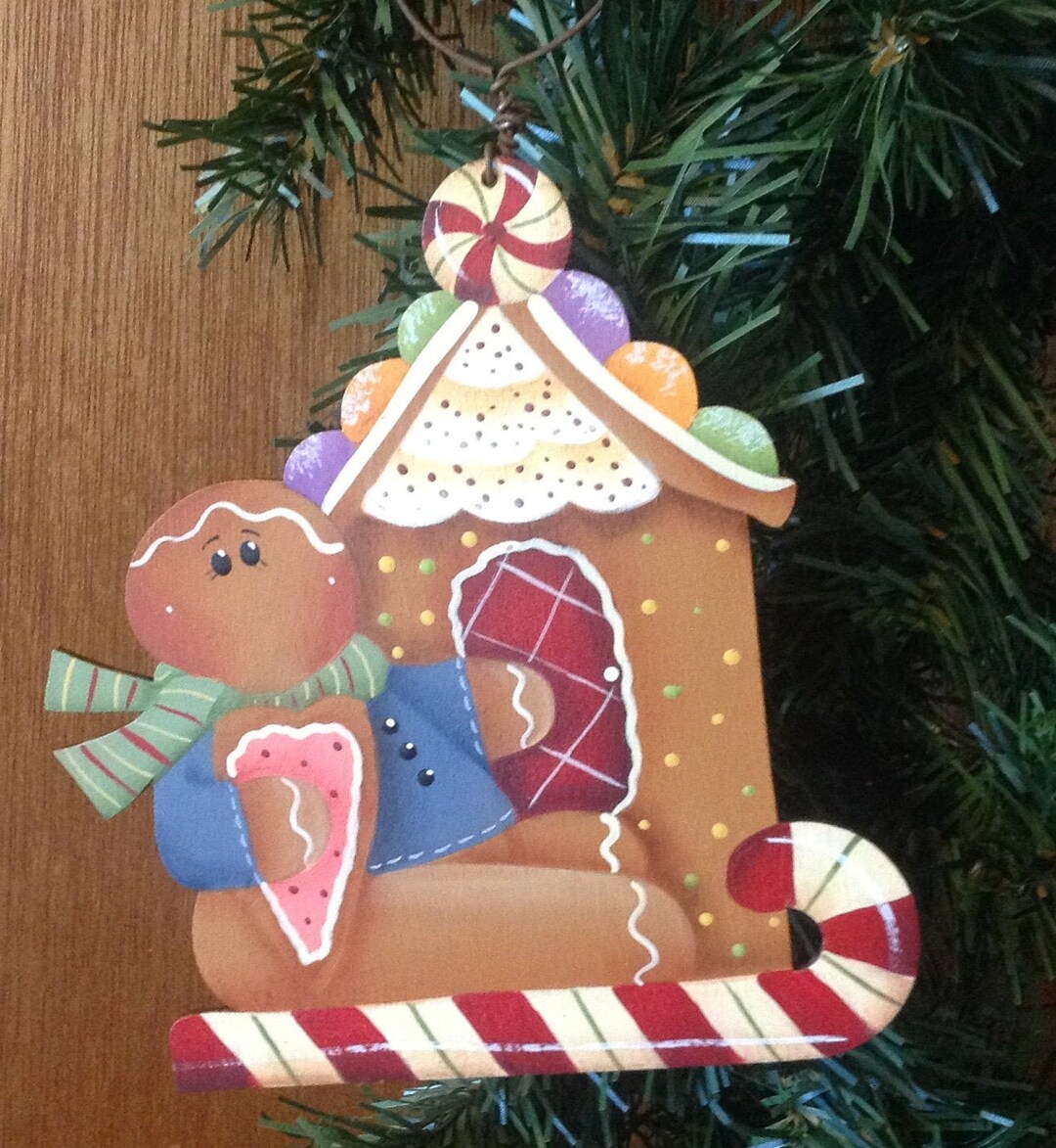 Gingerbread House Christmas Ornament - Etsy