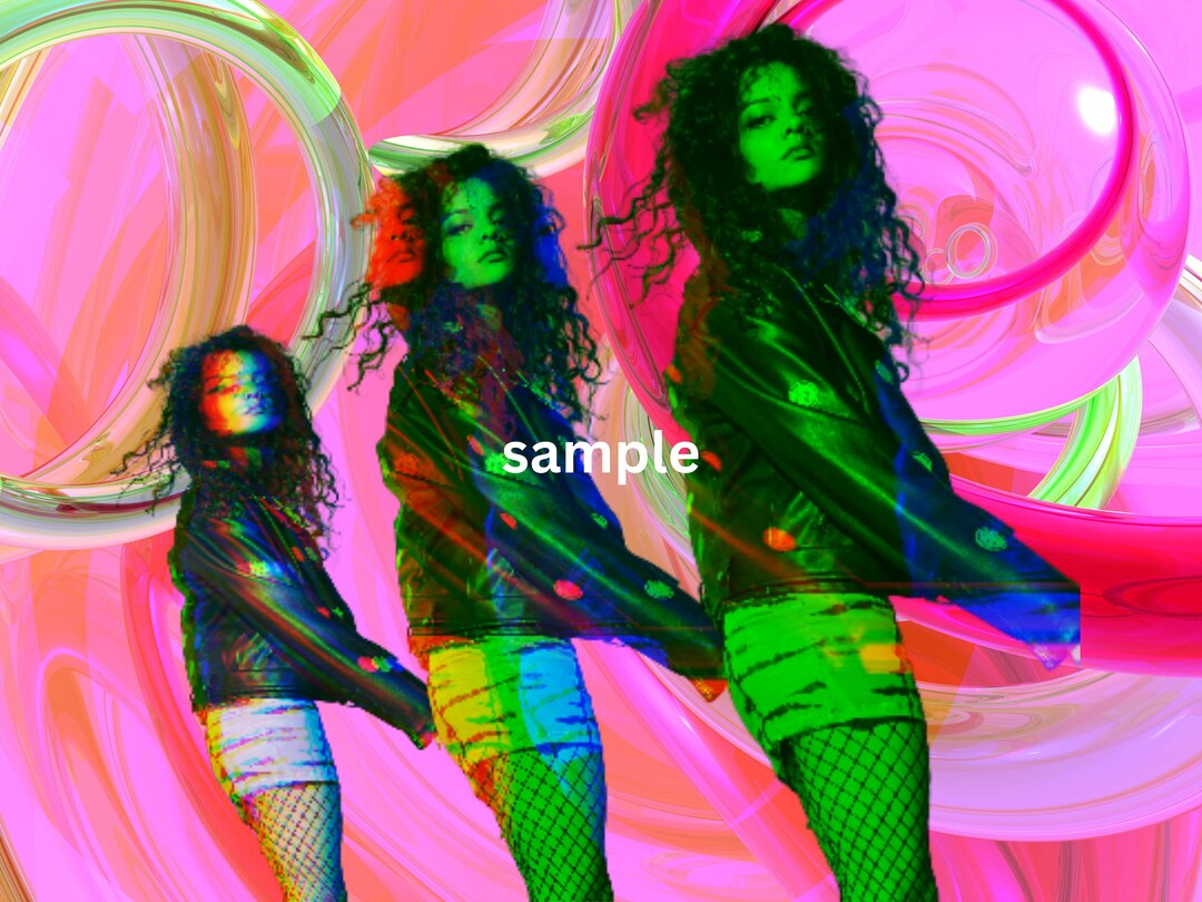 Digital Download Printable Art Emo Trippy Girl Etsy Uk