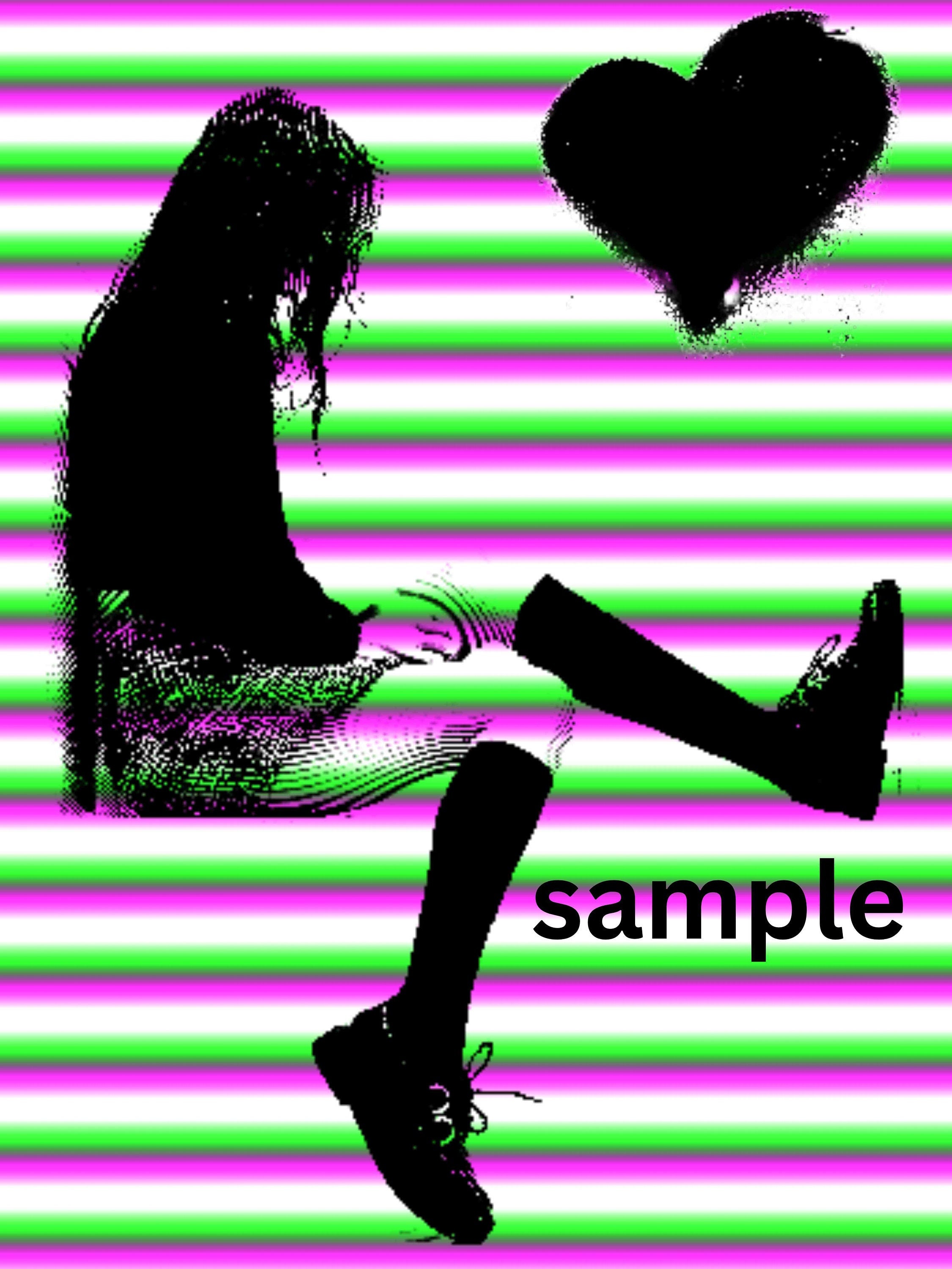 Printable Trippy Girls Wall Art Beautiful Modern Emo Teen - Etsy