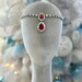 Red Ruby Rhinestone Silver Hair Jewelry Goddess Wedding - Etsy
