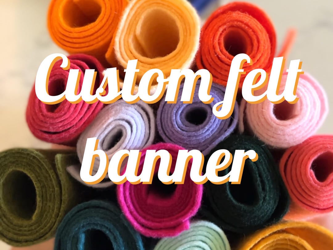 Personalized Custom Felt Banner Wall Hanging - Etsy