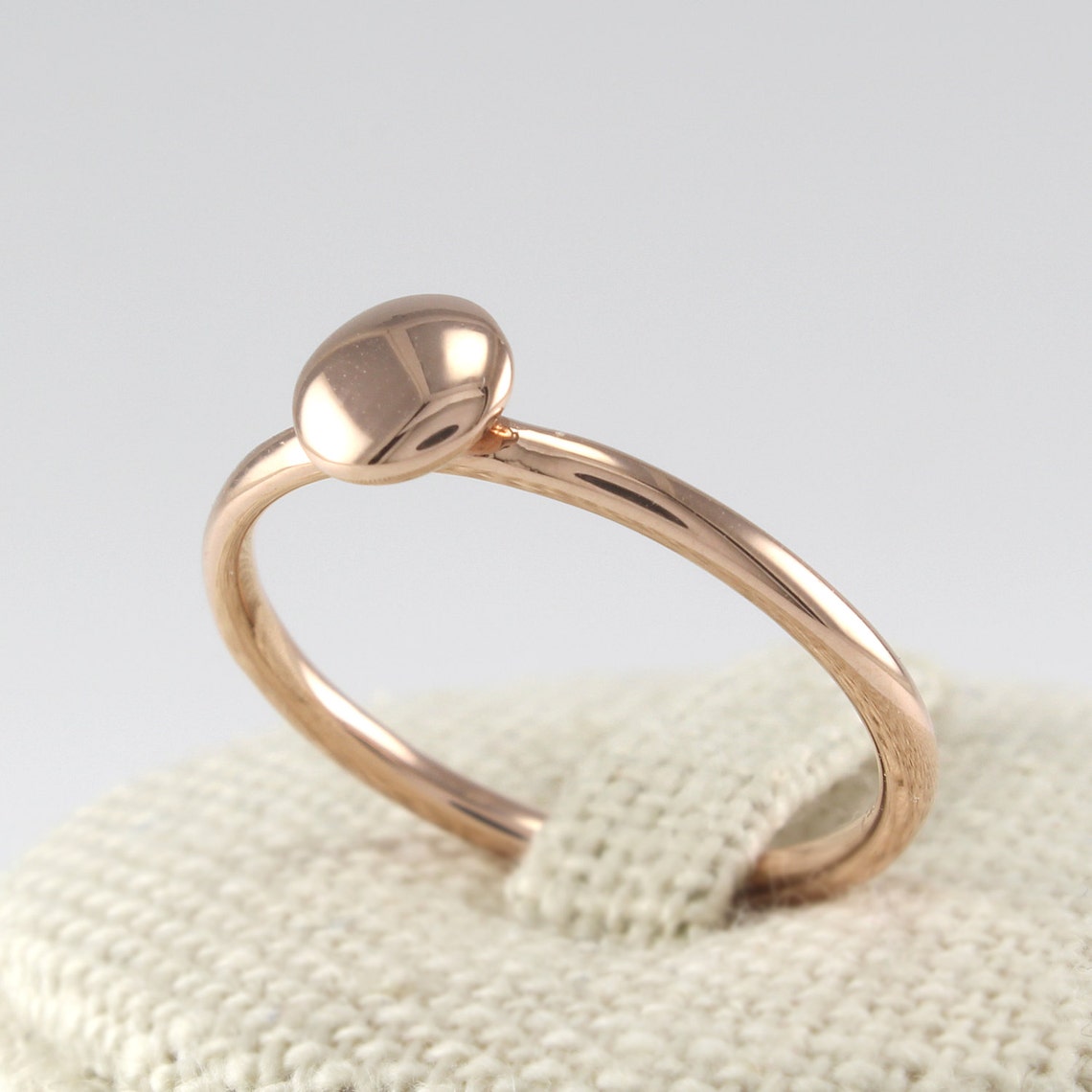 14K Gold Circle Ring 14K Solid Gold Simple Ring 14K Coin - Etsy