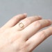 14K Solid Gold Simple Ring 14K Gold Geometric Ring 14K Gold - Etsy