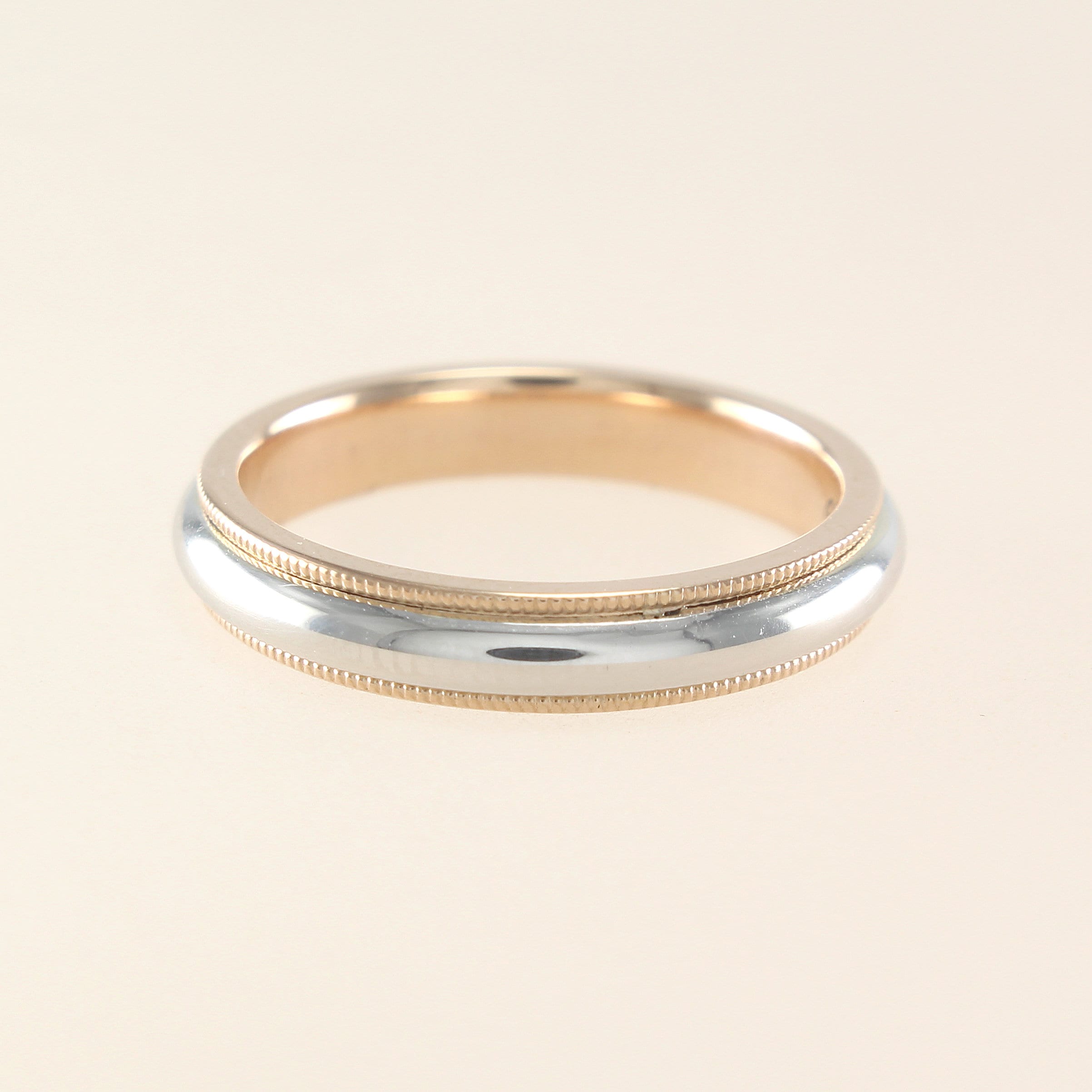 Milgrain Wedding Band Ring 14K Gold 5mm | Etsy