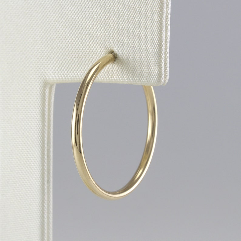 2cm Gold Hoop Earrings 14K Small Gold Square Earrings 14K | Etsy