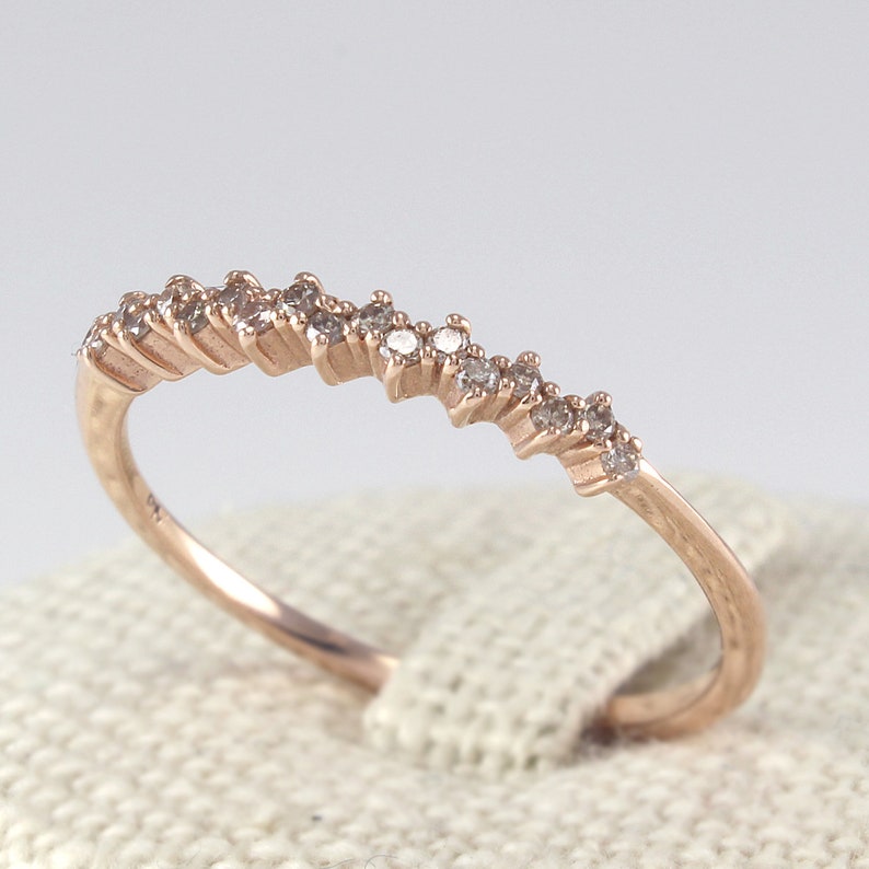 Thin Diamond Wedding Band Diamond Eternity Band Diamond - Etsy