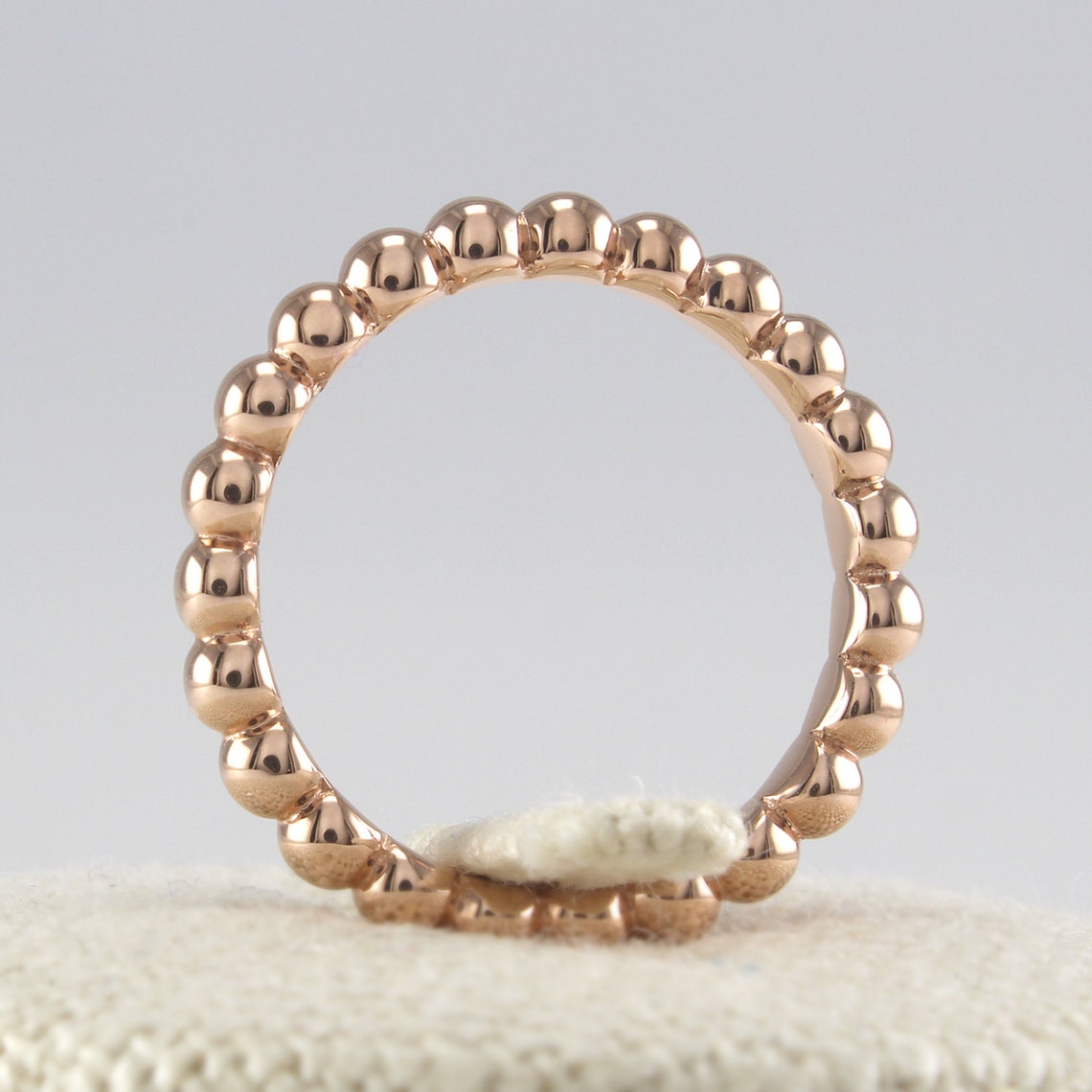 14K Solid Gold Dot Ring, 14K Gold Stacking Ring, 14K Gold Thin Ring ...