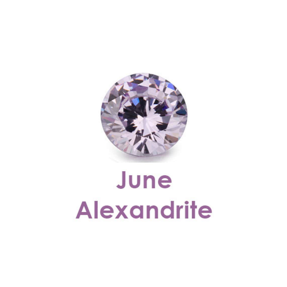 Birthstones June Alexandrite CZ | Etsy