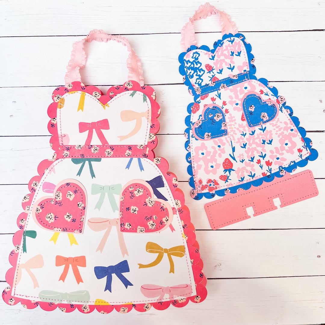 Sweetheart Apron Gift Box and Memory Dex Card Digital Cut Files SVG ...