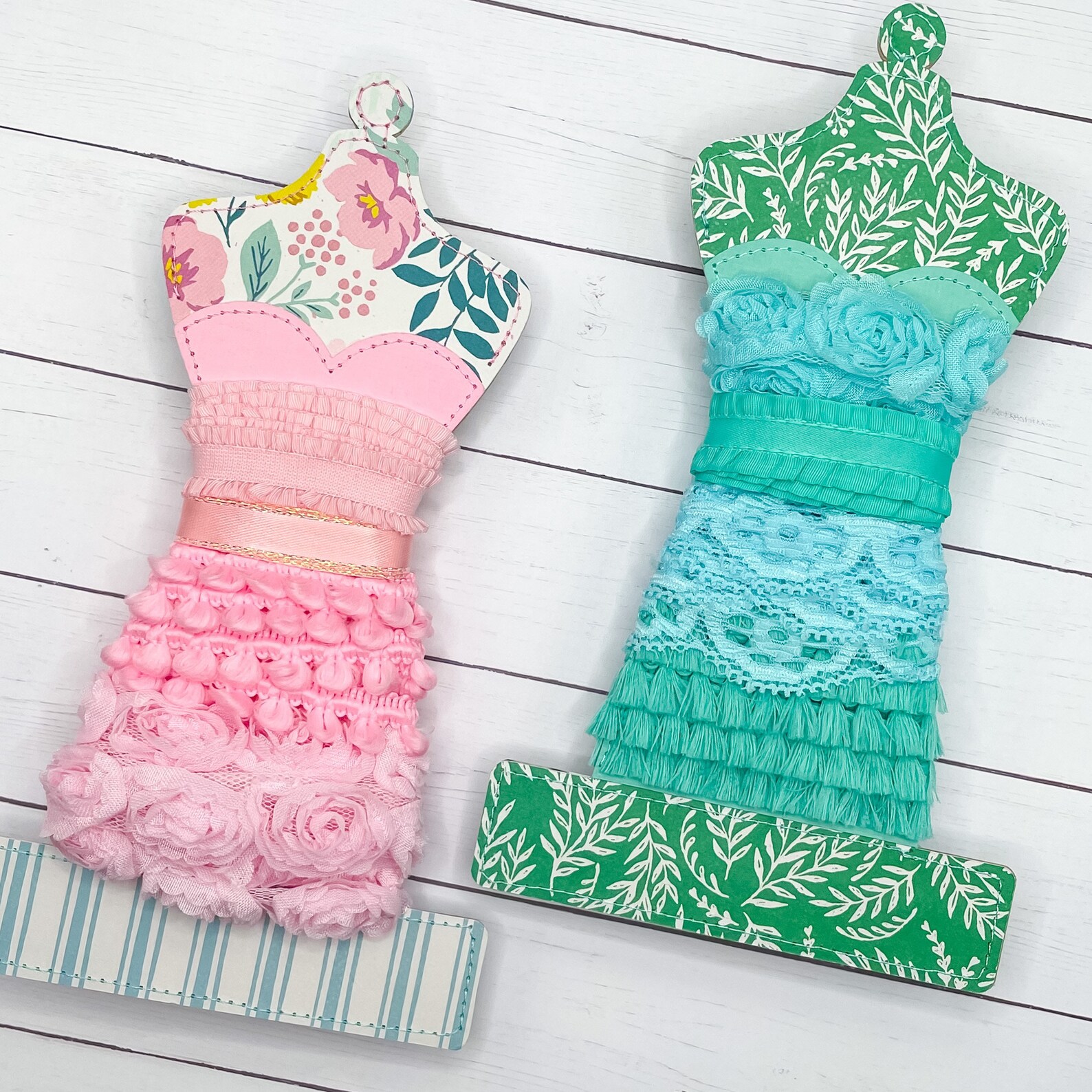 Dress Form Ribbon Cards Digital Cut File SVG, PNG, Studio3 - Etsy