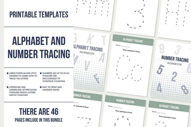 Printable Tracing, Alphabet Tracing Printable, Number Tracing Printable ...