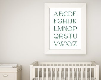 Wildflower Alphabet Wall Art | Letter V Violet | Classroom or Kid’s ...