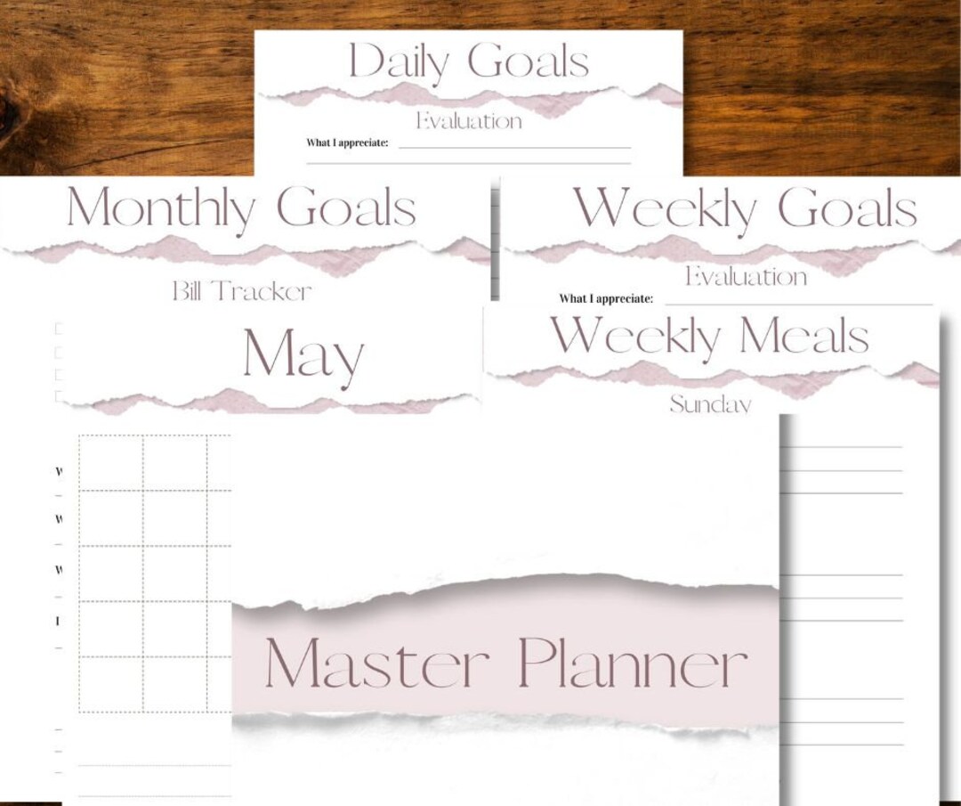 Paperie Inspirational Daily Planner, Yearly Planner, Printable Planner ...