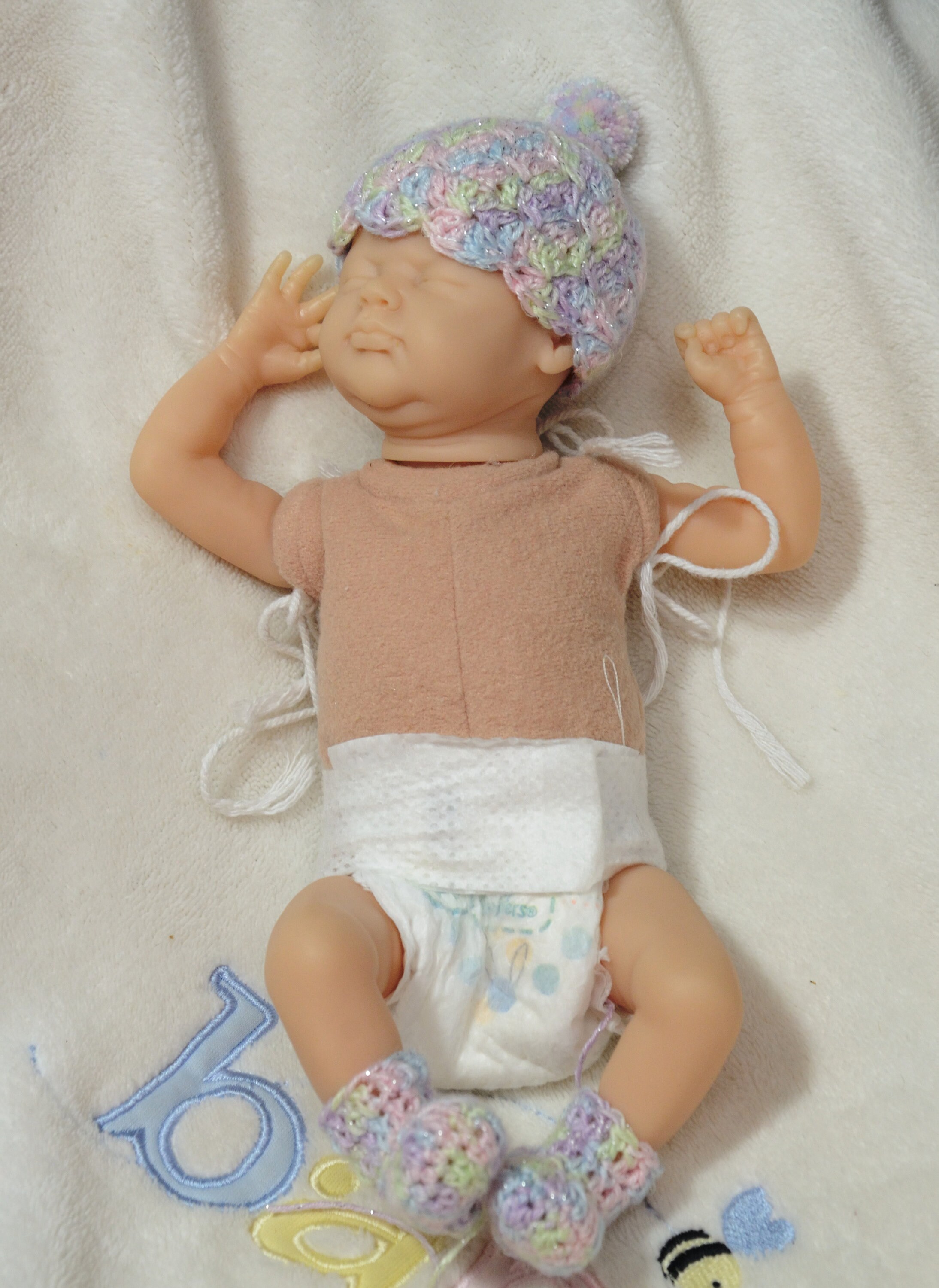 2 Micro Preemie Pampers Diapers. Tiny Diapers for Reborn Dolls ...