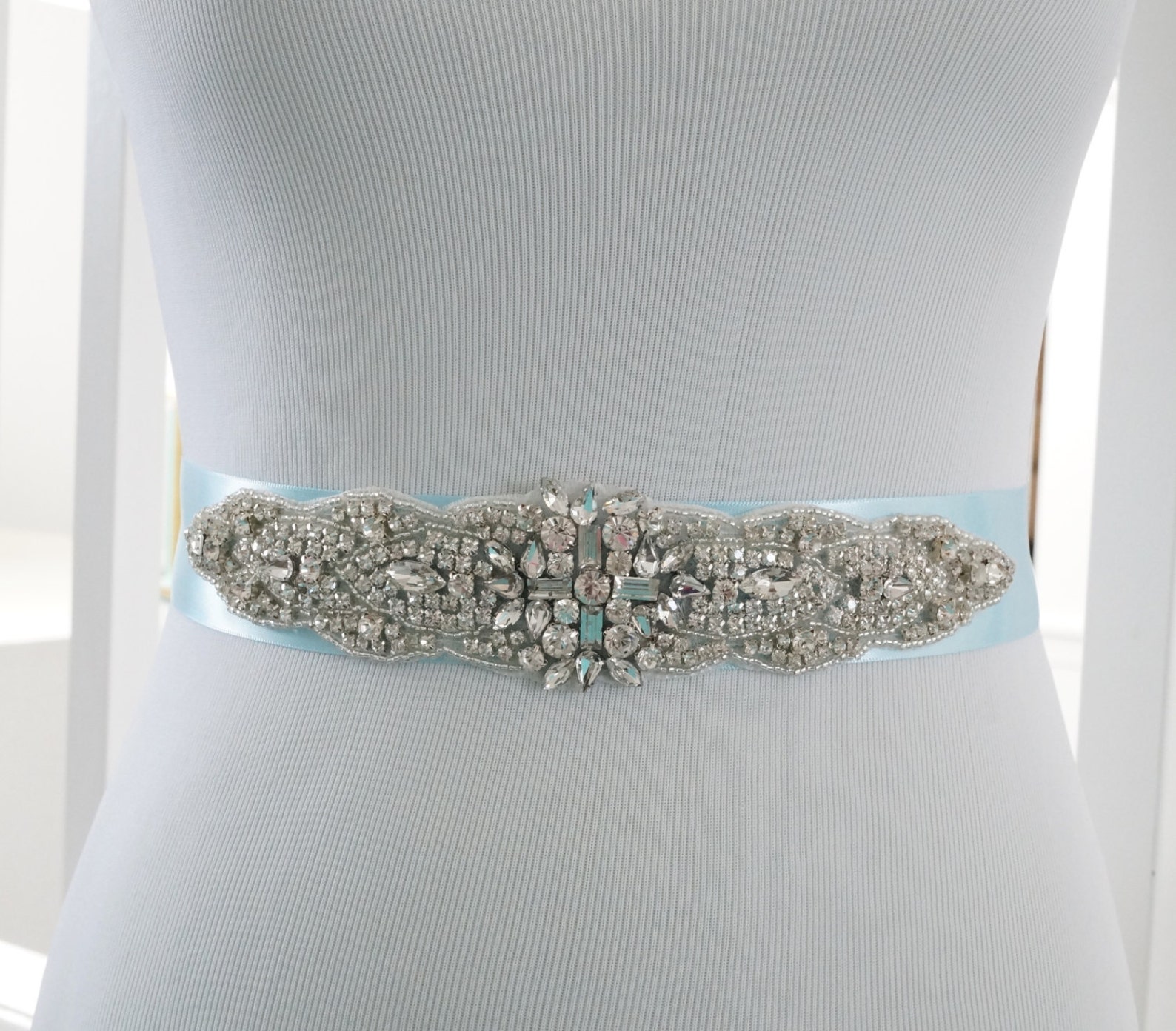 SALE Wedding Sash Bridal Belt Sash Belt Light Blue Sash - Etsy