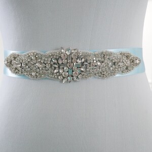 SALE Wedding Sash Bridal Belt Sash Belt Light Blue Sash - Etsy
