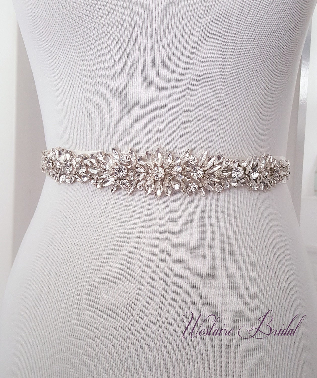 Wedding Belt, Crystal Bridal Belt, Rose Gold Bridal Sash, Beaded ...