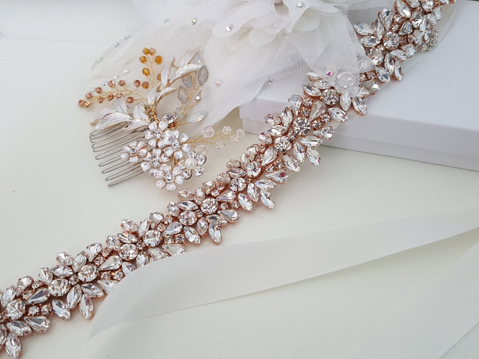 Rose Gold Wedding Accessories Rose Gold Bridal Accessories - Etsy