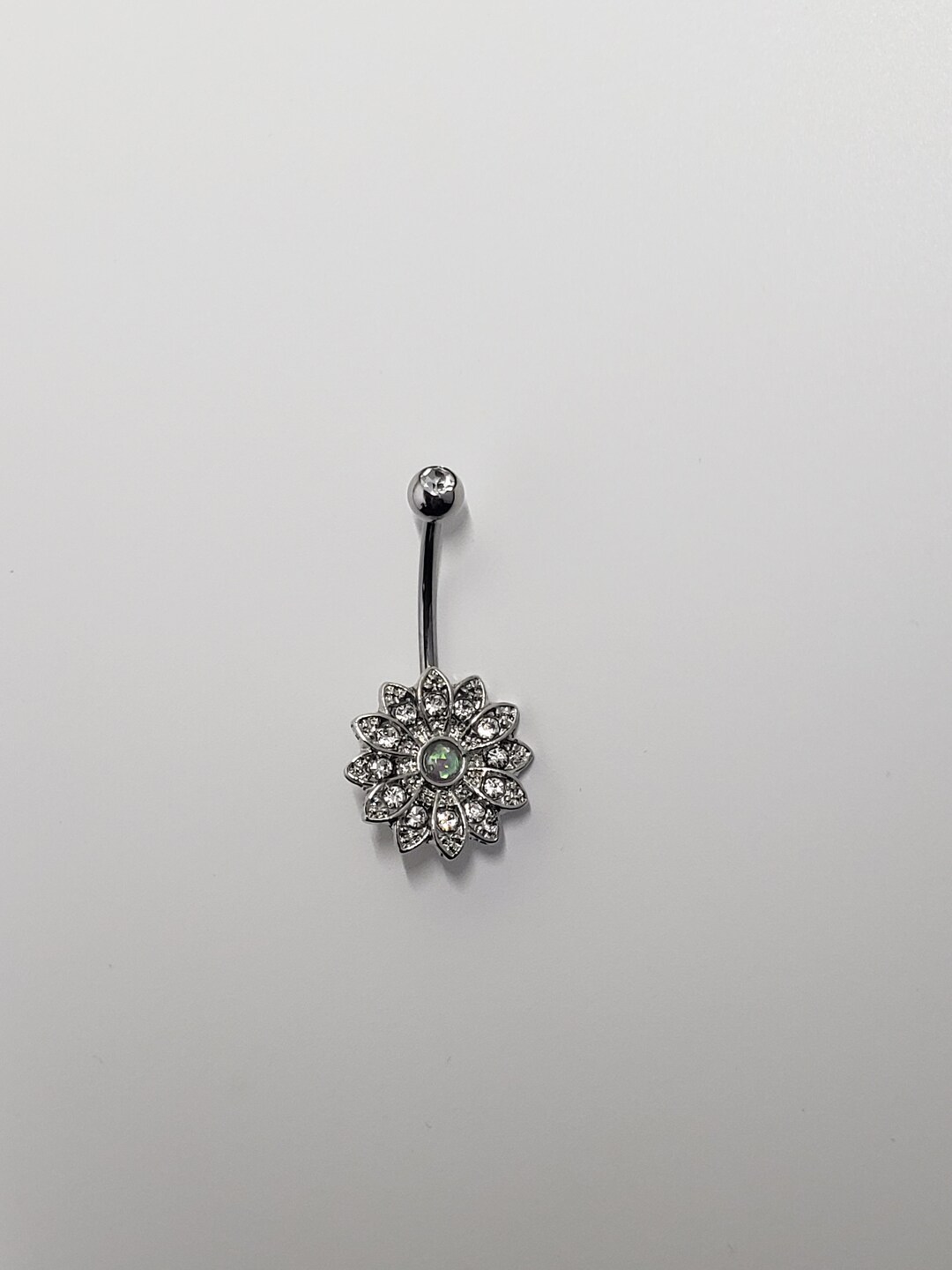 Clear Sunflower Plus Size Belly Button Rings - Etsy