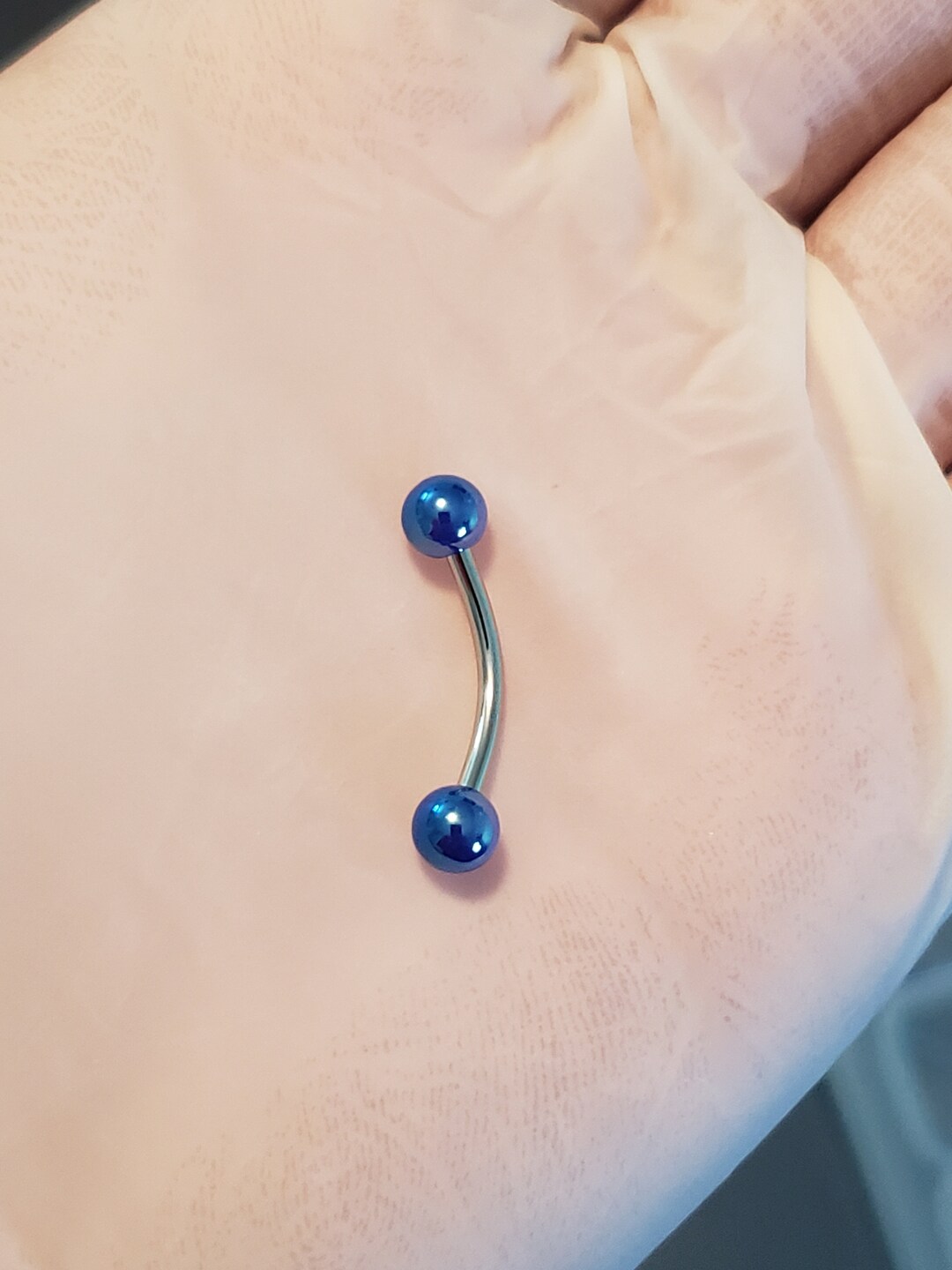Dark Blue Acrylic Plus Size Belly Button Ring - Etsy