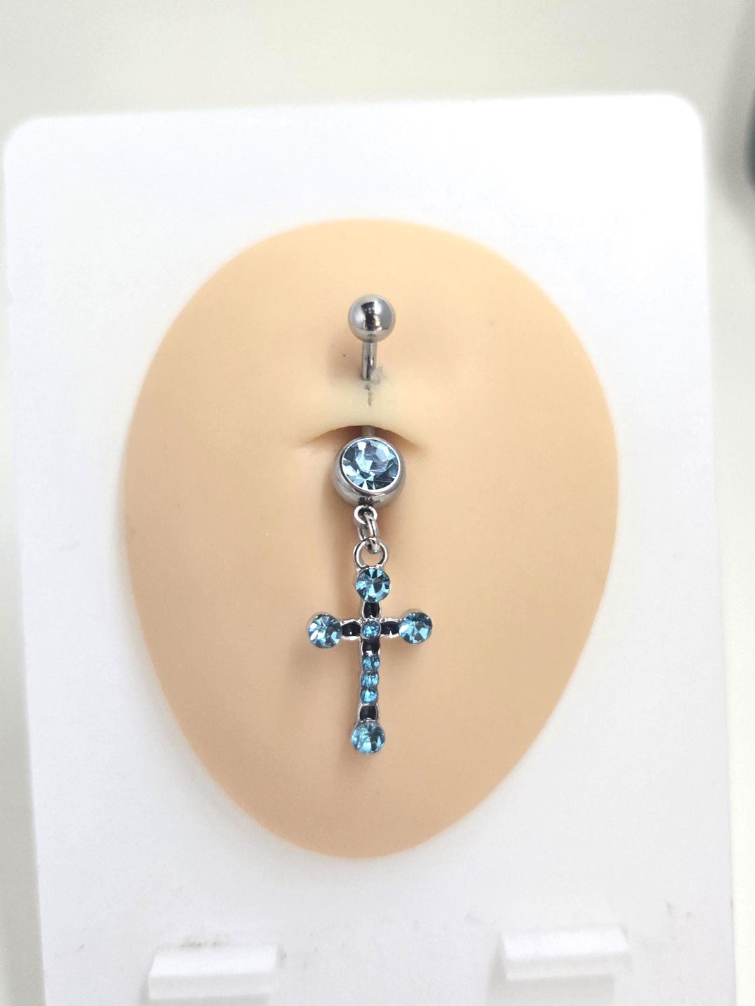 Colorful Cross Belly Button Ring - Standard and Plus Size - Etsy