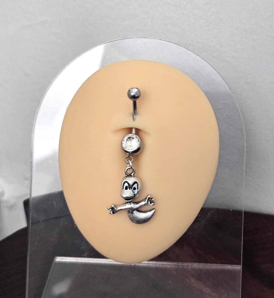 Custom Size Casper the Ghost Belly Button Rings - Etsy