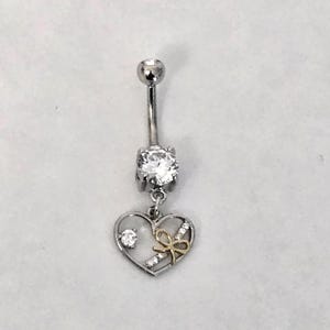 All Tied up (clear) Belly Button Rings - Standard and Plus Size ...