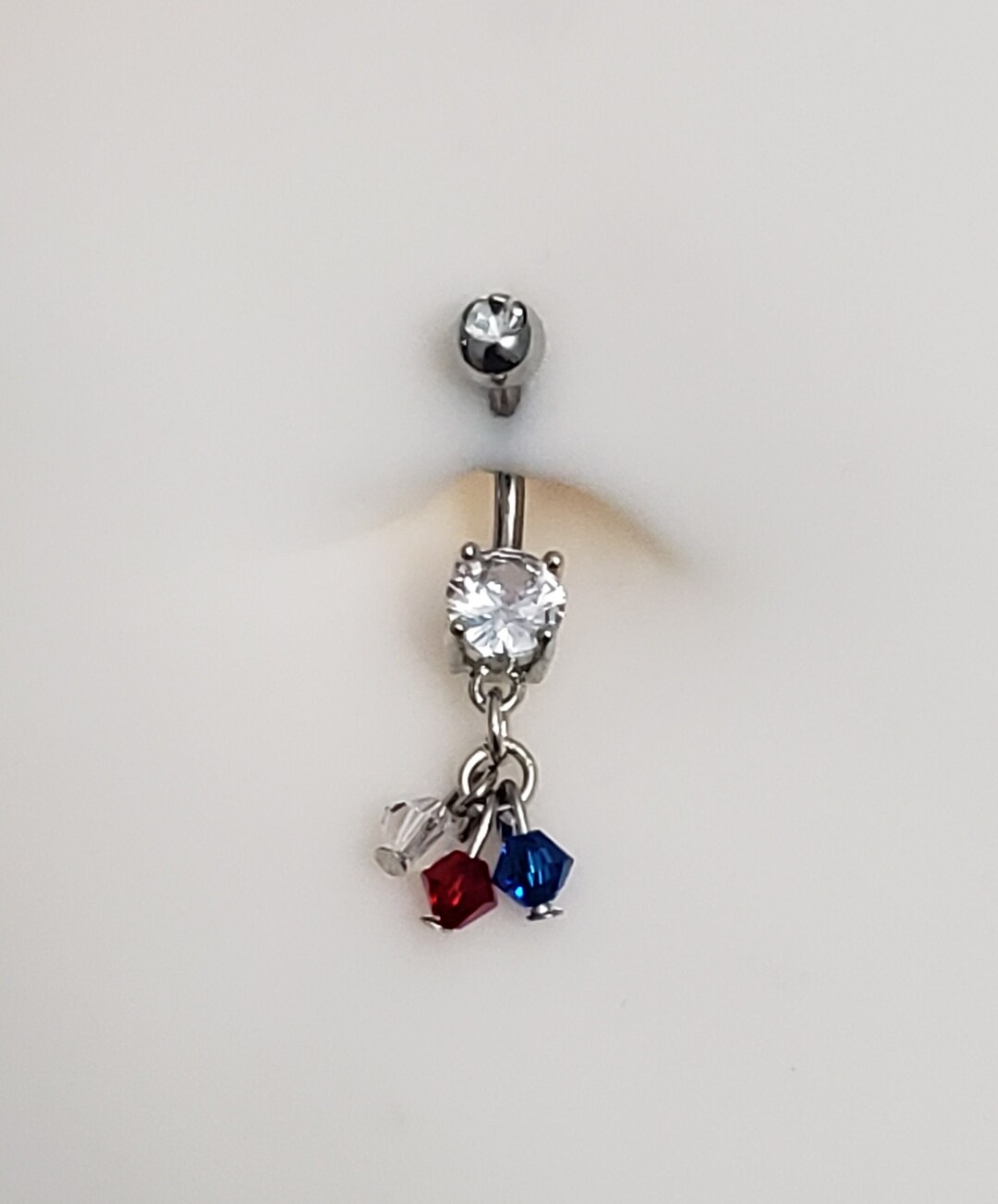 All American Plus Size Belly Button Rings Cluster - Etsy