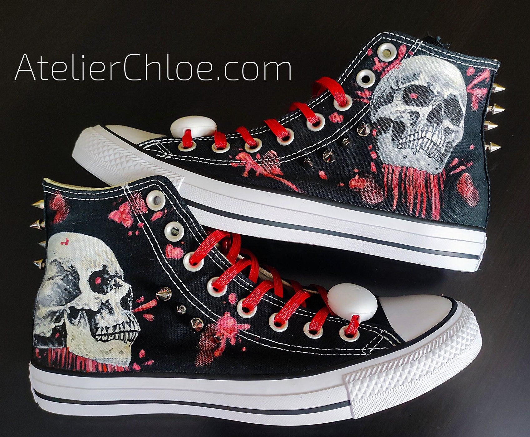 Studded Spiked Converse High Tops