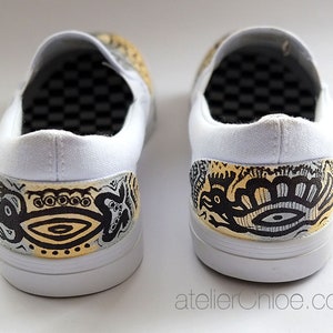 Custom Vans Shoes Painted Tribal Vans Custom Aztec Shoes - Etsy