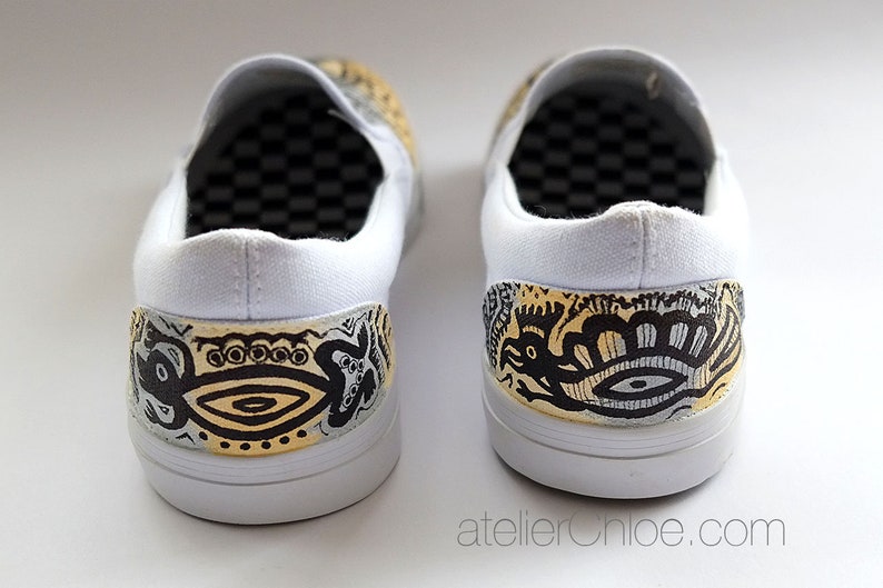 Custom Vans Shoes Painted Tribal Vans Custom Aztec Shoes - Etsy