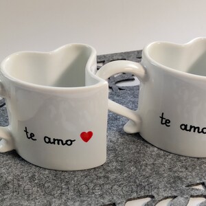 Te Amo Mugs, Couple Coffee Cups, Best Friend Mugs, Hugging Mugs, Cute ...