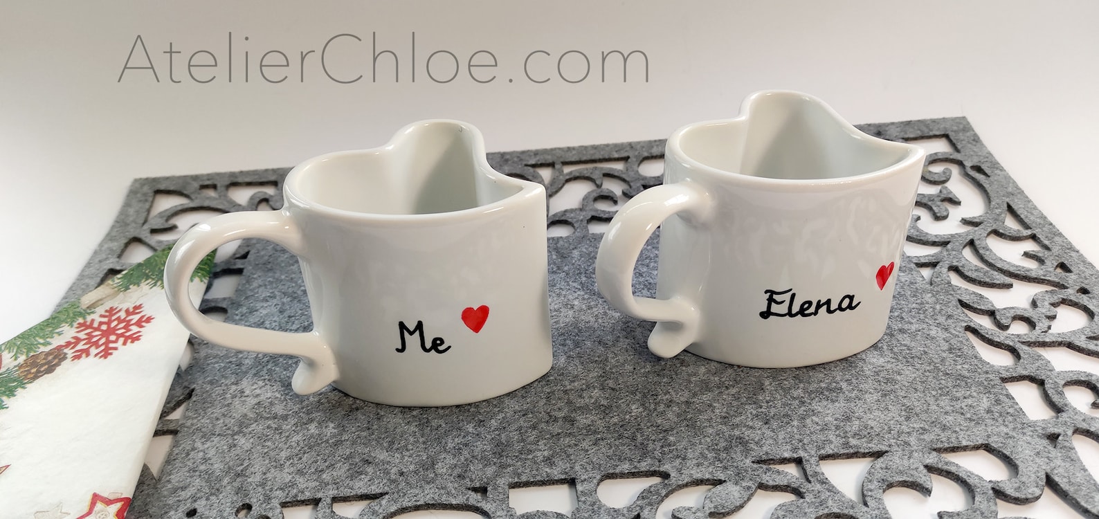 Personalized Love Mugs Couple Mugs Name Mugs Matching Heart - Etsy